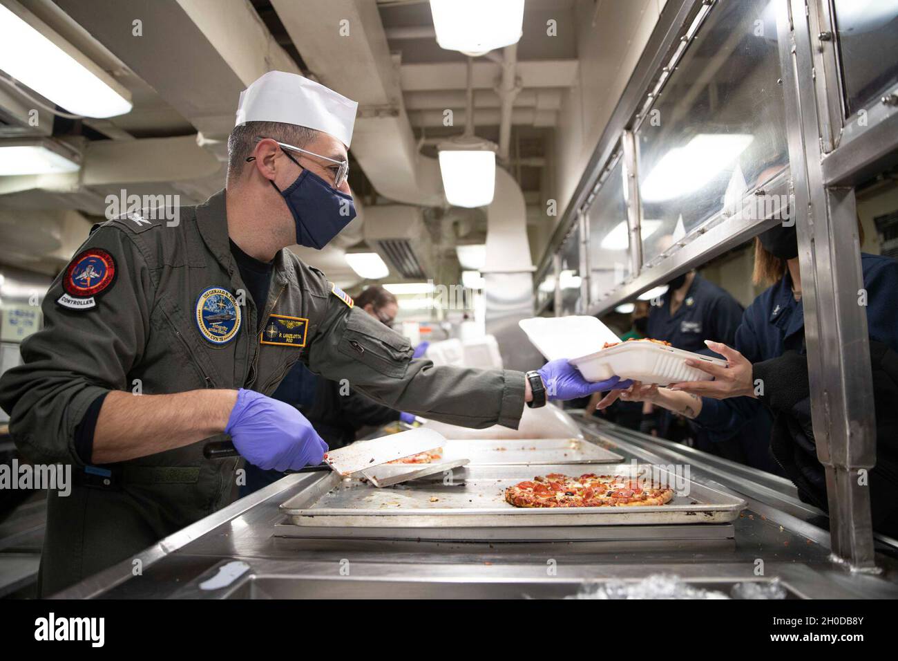 Capt. Paul Lanzilotta, prospective commanding officer of USS Gerald R ...