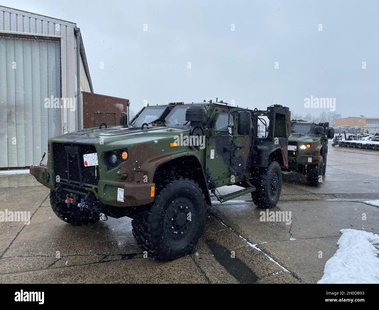 U.S. Army Soldiers assigned to the 2d Cavalry Regiment (2CR) receive ...