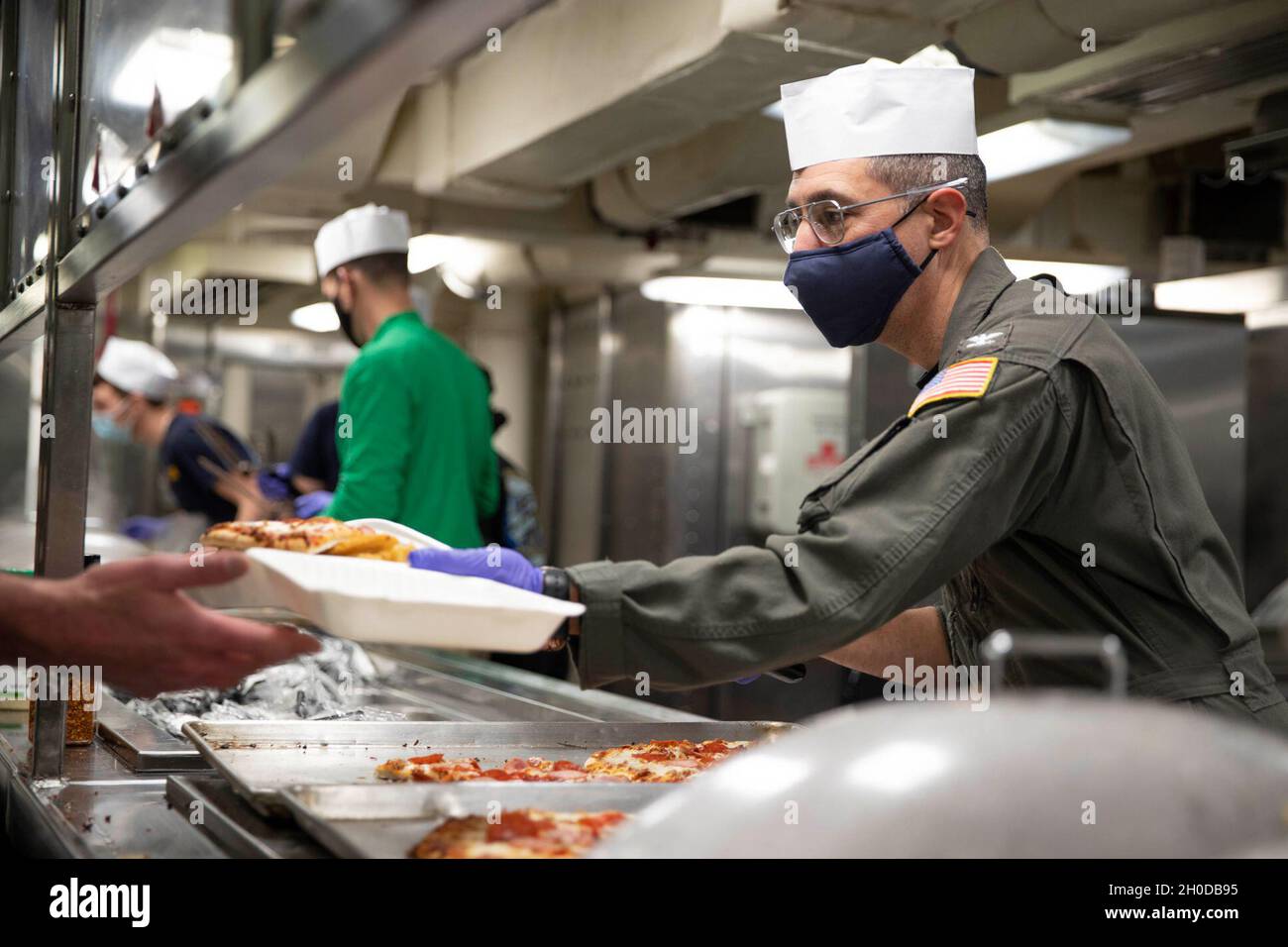 Capt. Paul Lanzilotta, prospective commanding officer of USS Gerald R ...