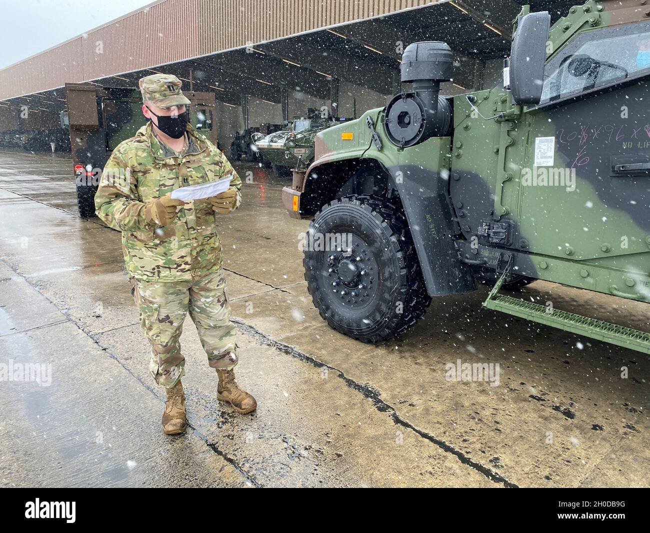 U.S. Army Soldiers assigned to the 2d Cavalry Regiment (2CR) receive ...
