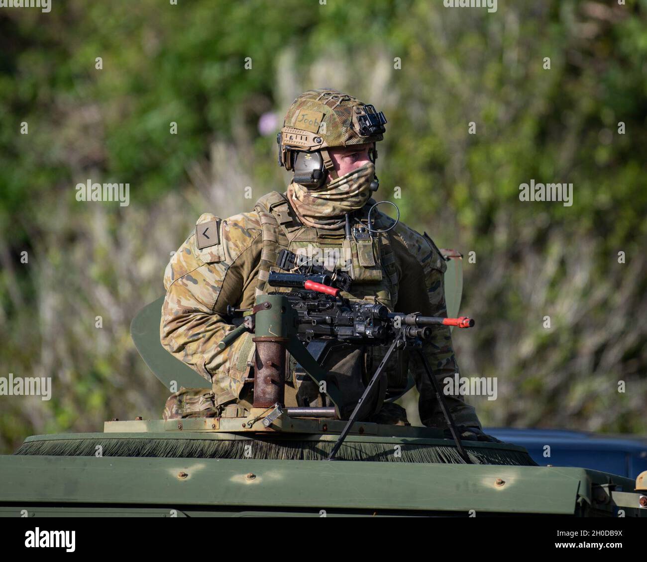 Airfield Defense Guards with the No. 2 Security Forces Squadron, Royal ...