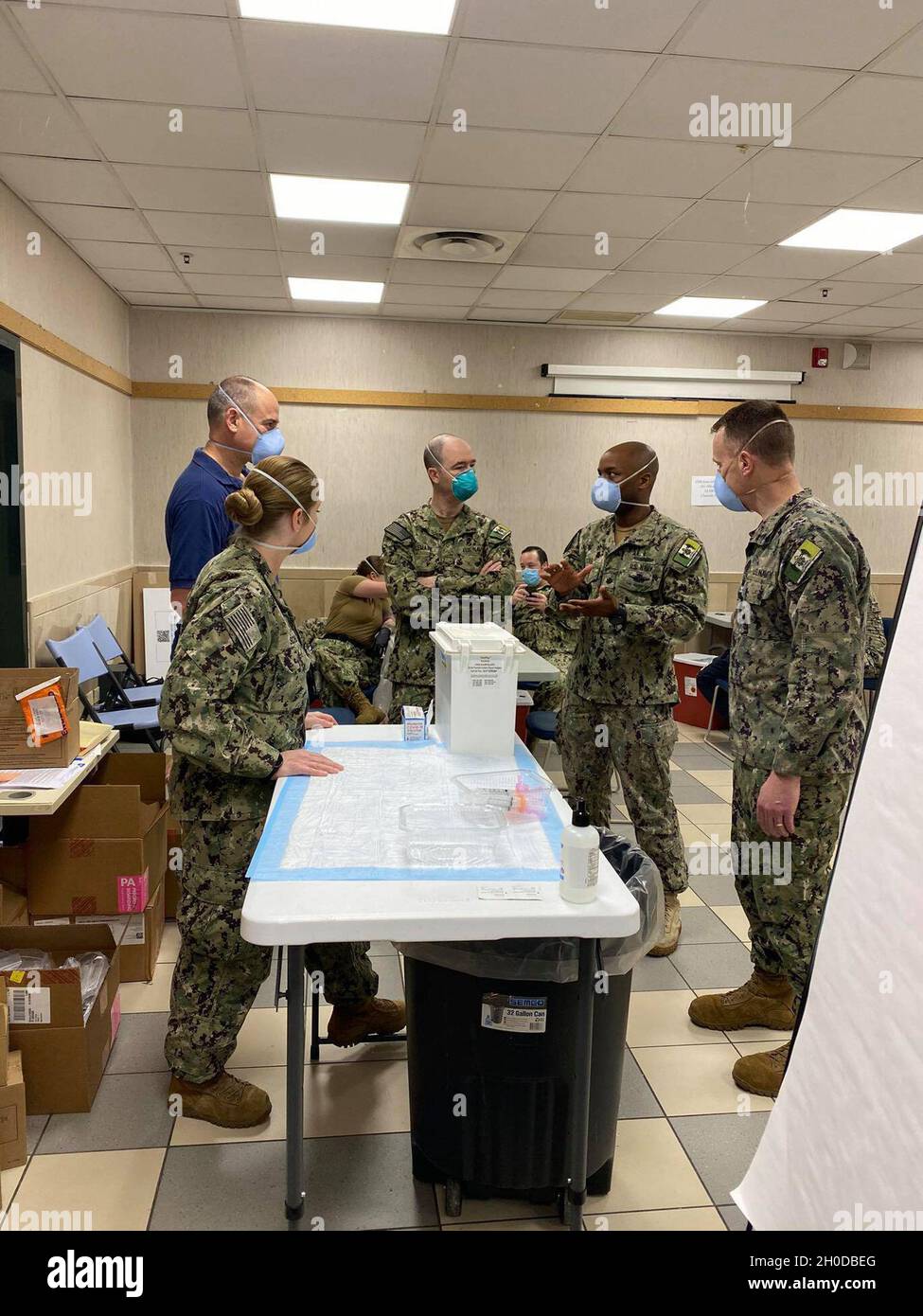 U.S. Naval Hospital (USNH) Naples leadership prepare for a weekend ...