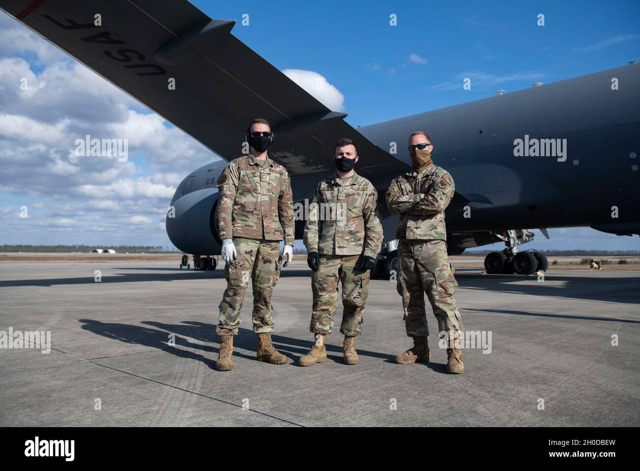 From left, U.S. Air Force Senior Airman Evan Keough, 325th Logistics ...