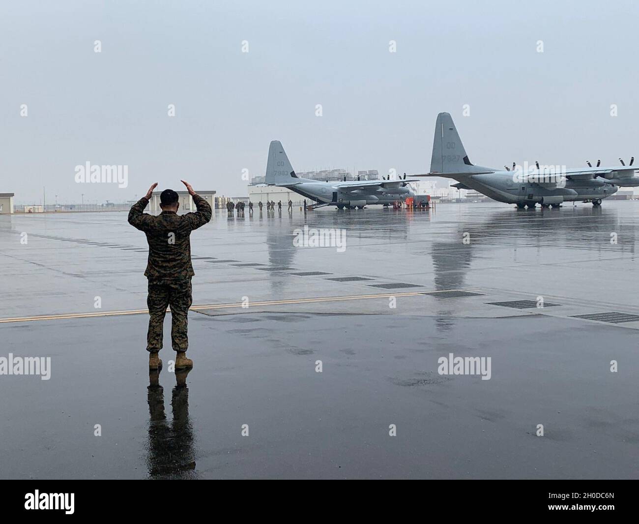 3D MEB Marines deployed on KC-130 aircraft from Okinawa to mainland ...