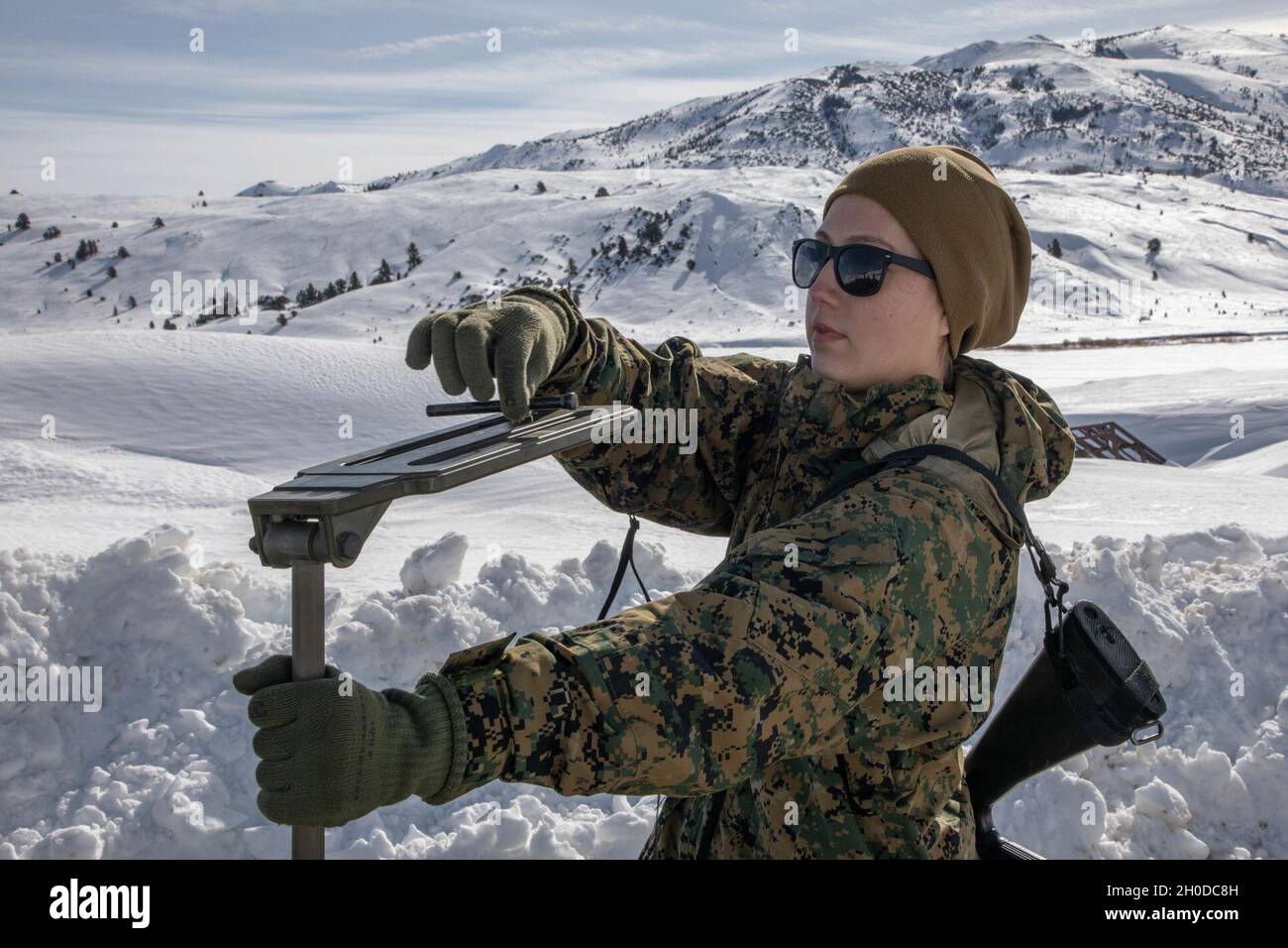 U.S. Marine Corps Lance Cpl. Sarah Salgado with 2nd Maintenance ...