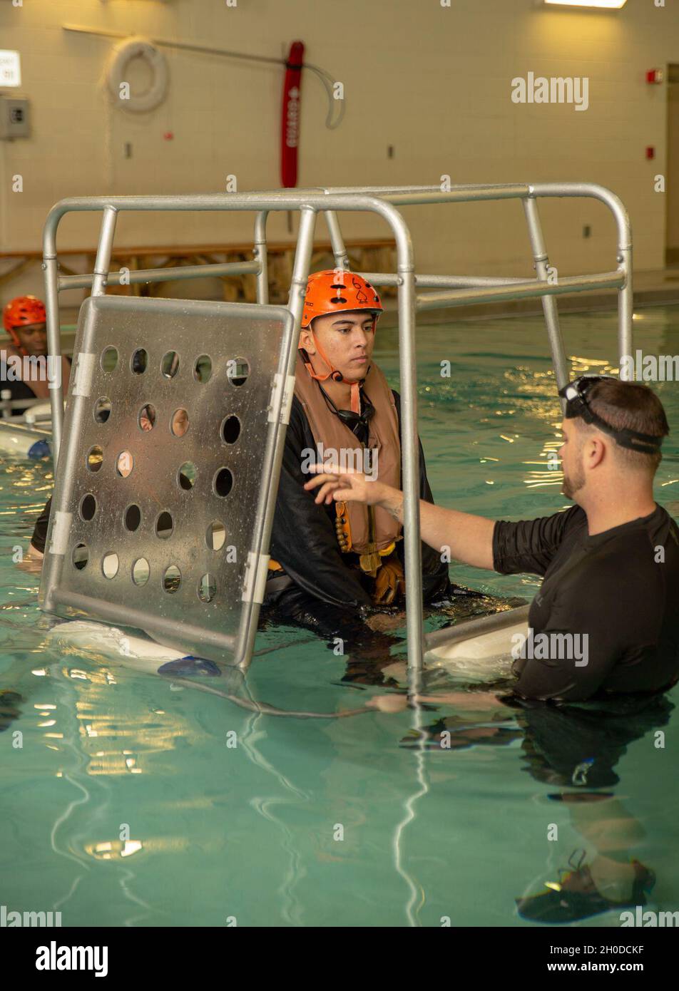 U.S. Marines conduct preparatory drills before conducting underwater ...