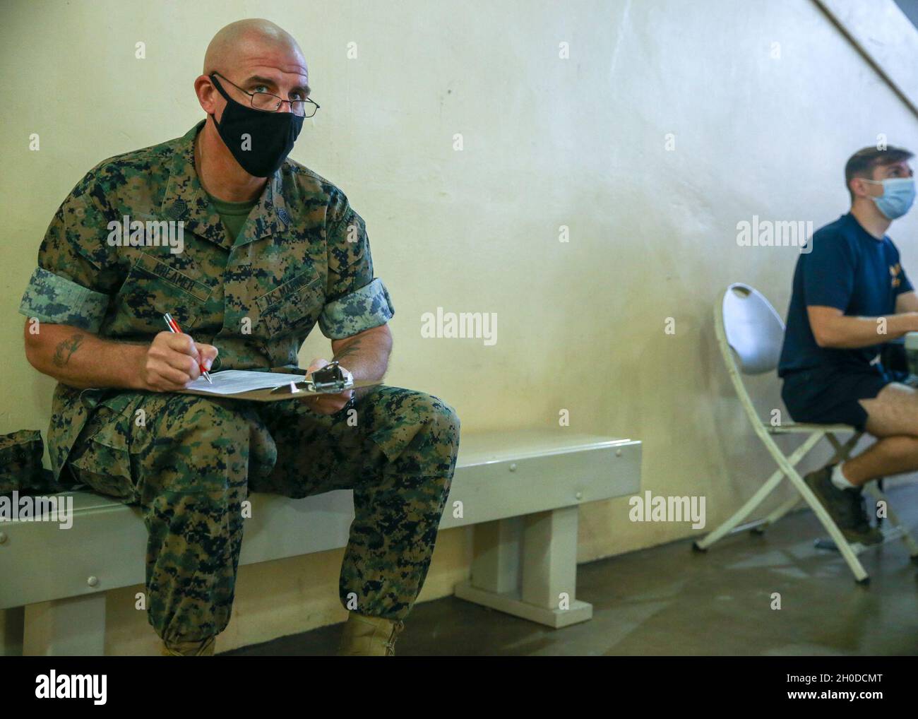 U.S. Marine Corps Sgt. Maj. Howard L. Kreamer, command sergeant major ...
