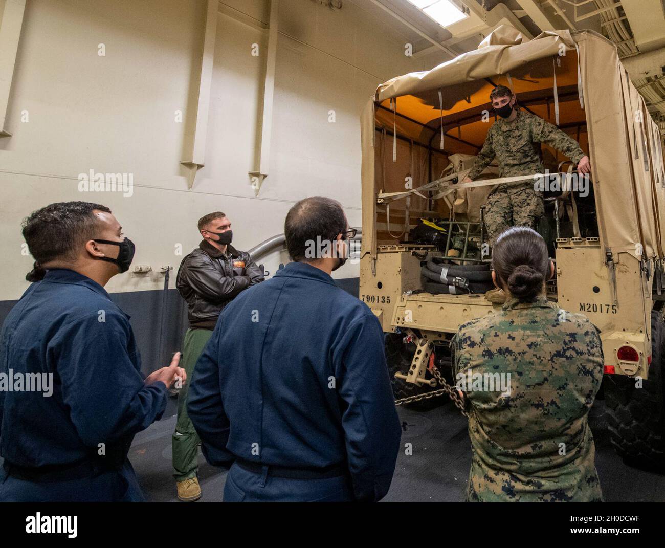 PHILIPPINE SEA (Feb. 1, 2021) Sgt. Michael Applegate, from El Paso ...