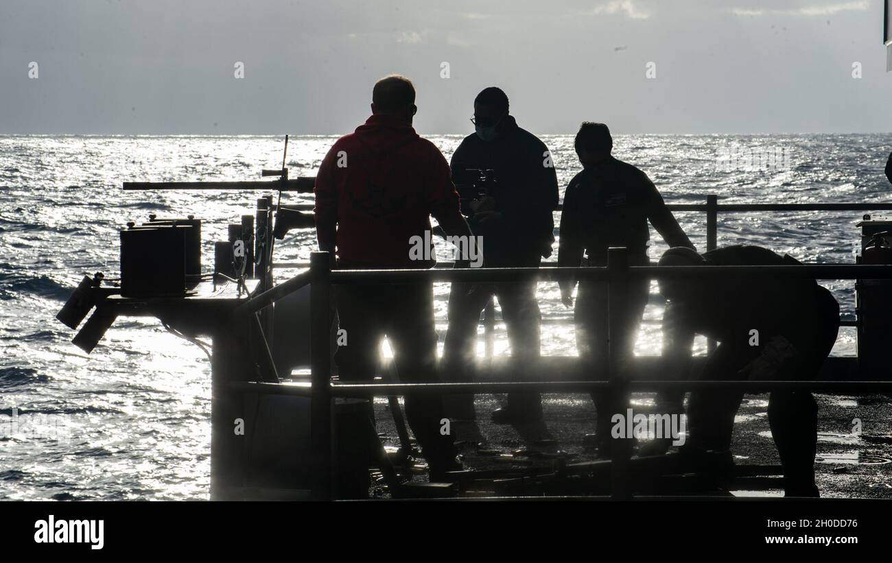 Sailors assigned to USS Gerald R. Ford's (CVN 78) weapons department ...