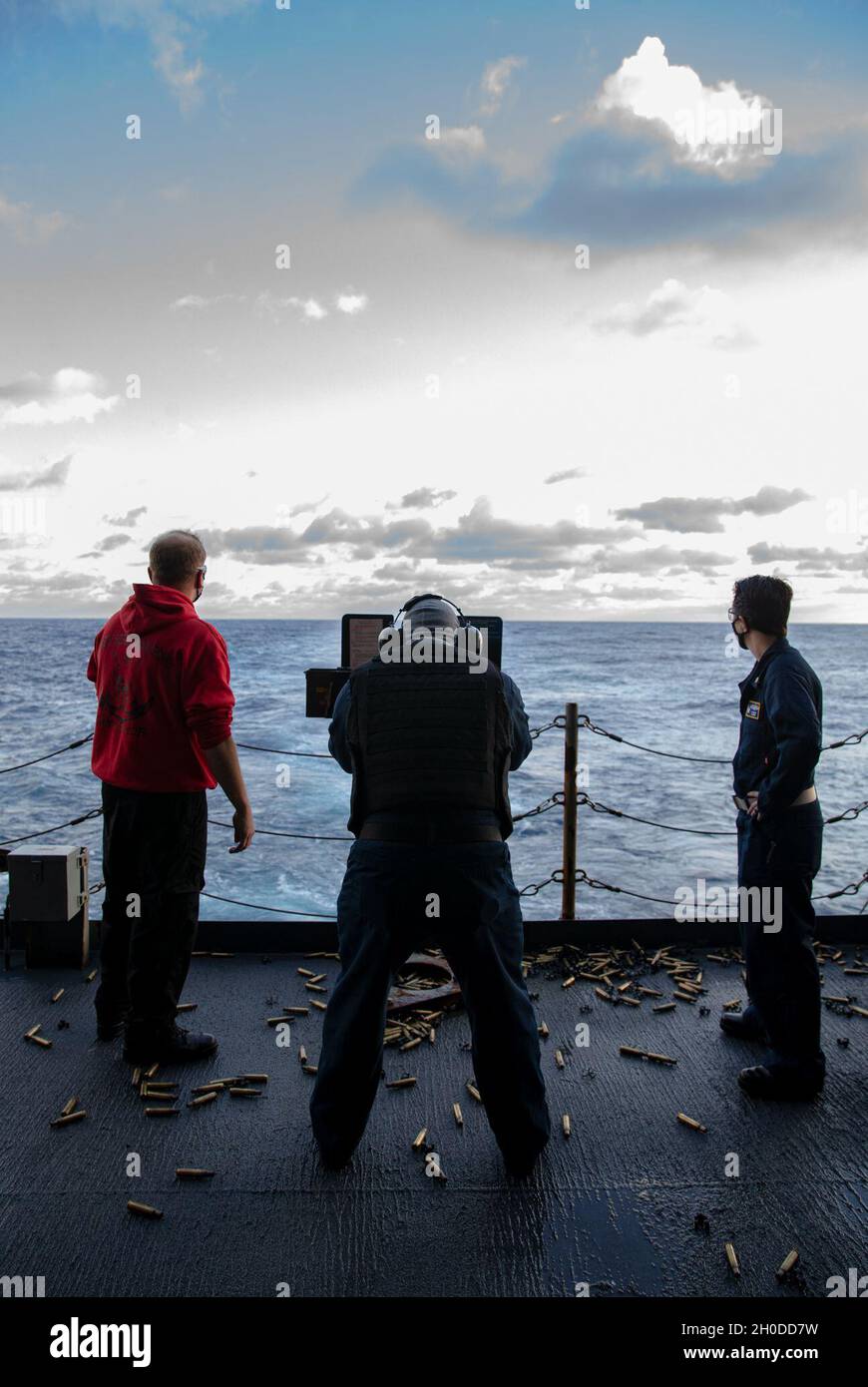 Sailors assigned to USS Gerald R. Ford's (CVN 78) weapons department ...