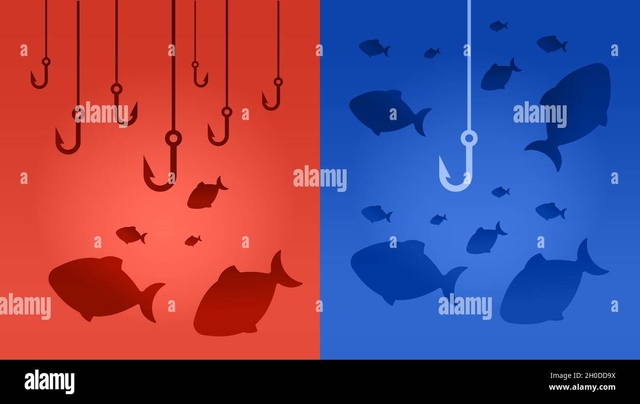 A comparison flowchart of the blue ocean concept. The Infographic is ...