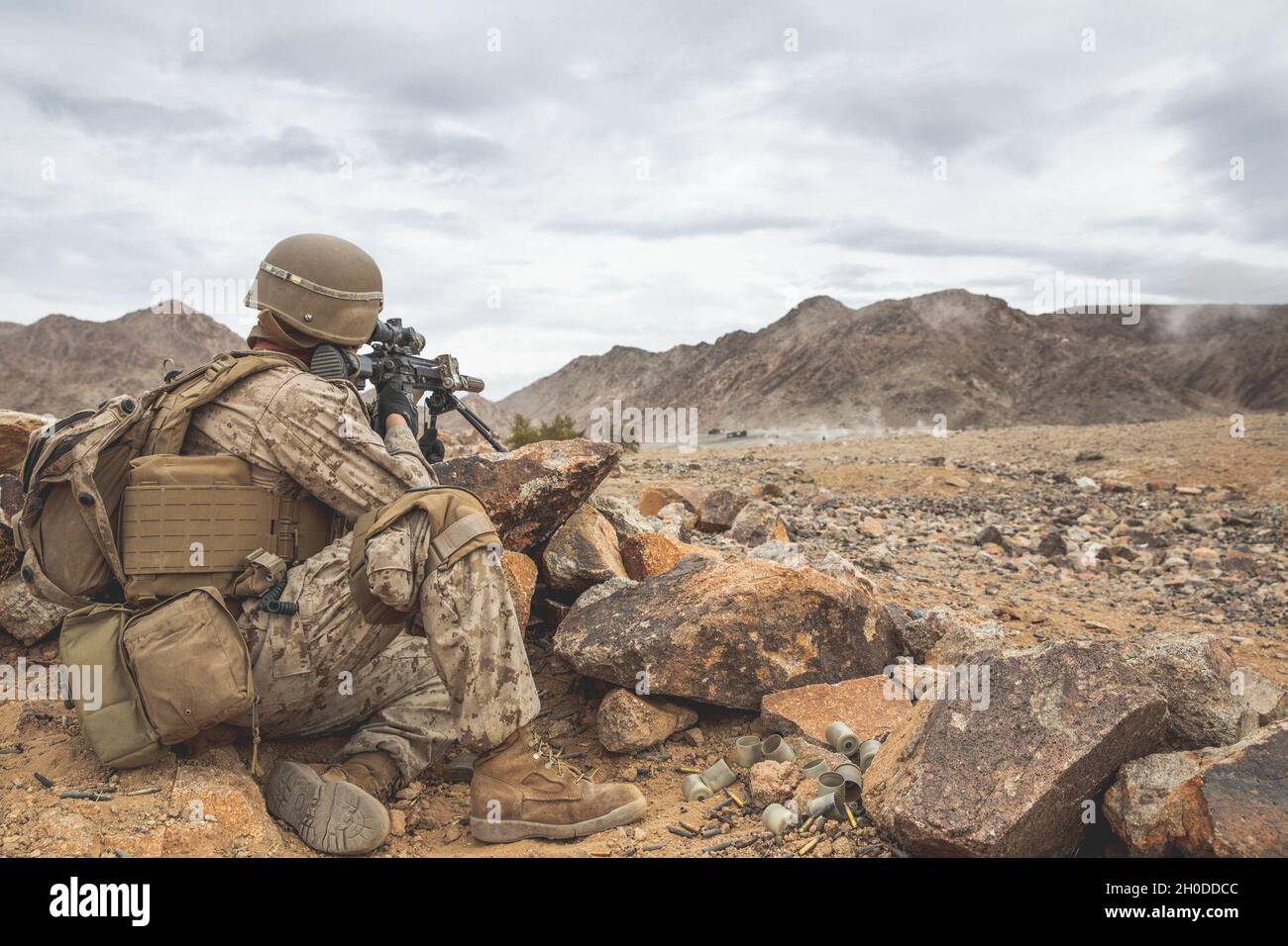 A U.S. Marine with 2nd Battalion, 3rd Marine Regiment, 3rd Marine ...