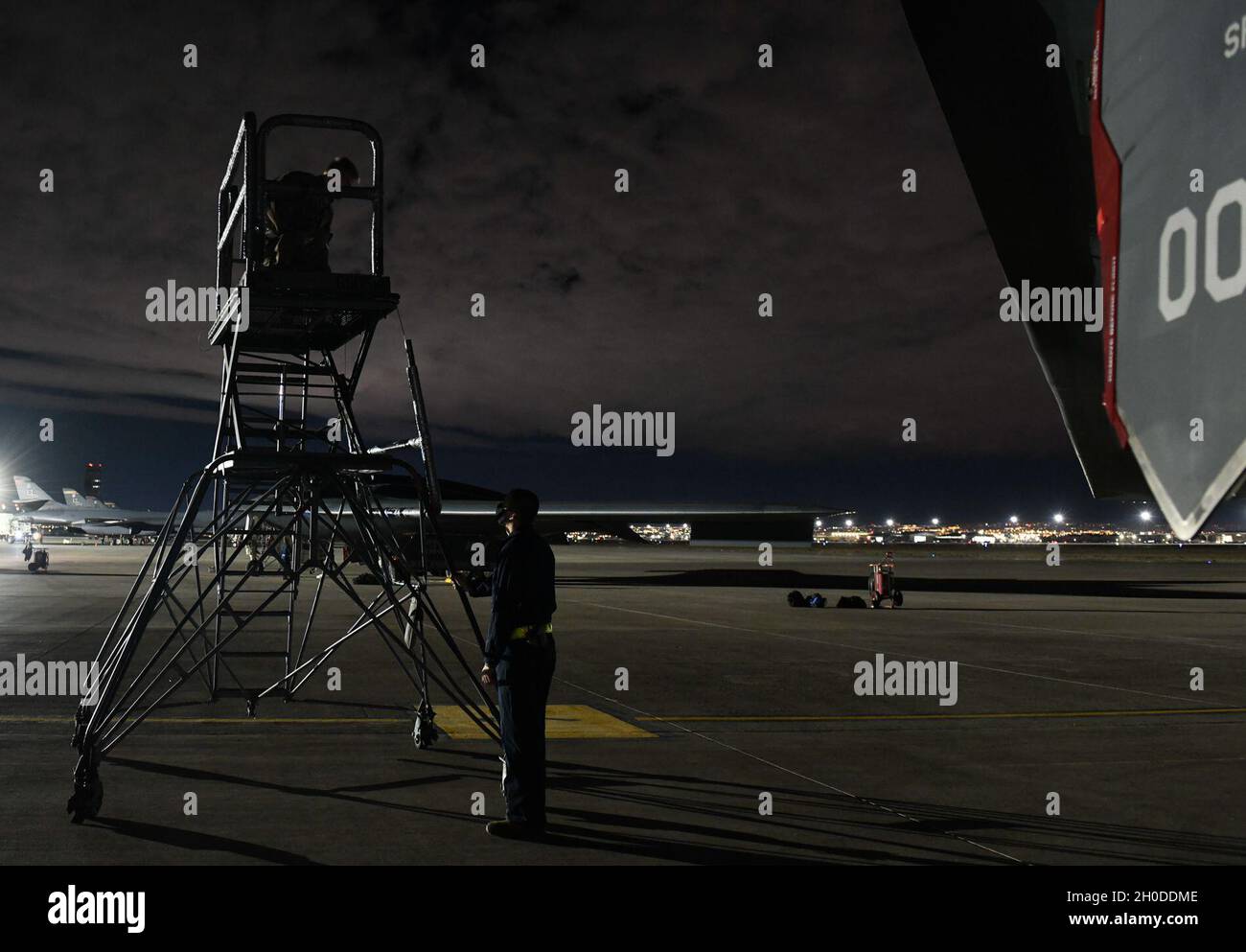 U.S. Air Force Senior Airman Matthew Anderson, left, and Staff Sgt ...