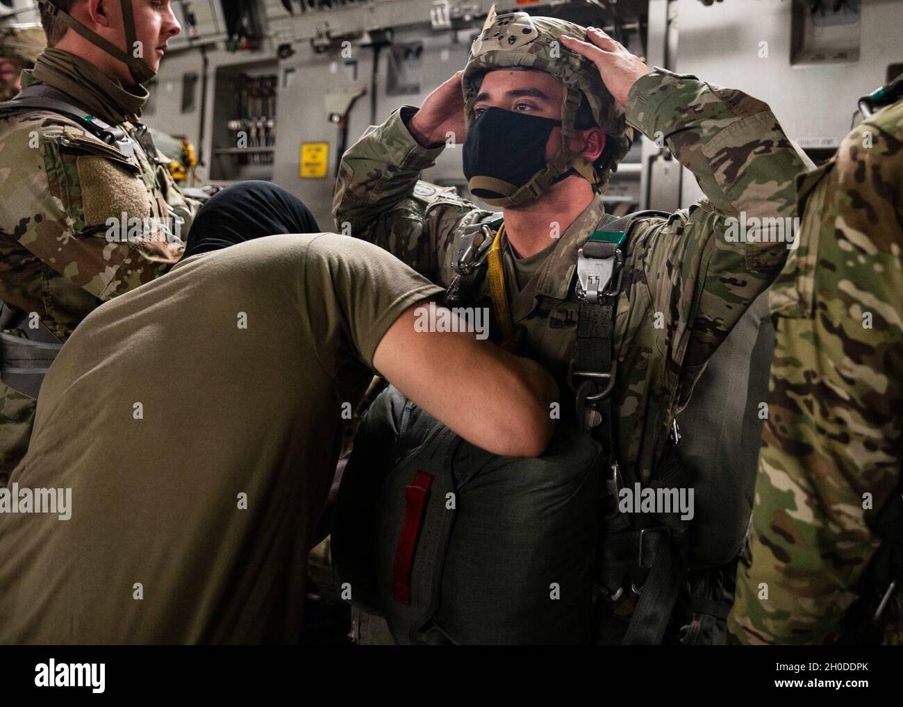 A Paratrooper assigned to 3rd Brigade Combat Team, 82nd Airborne ...