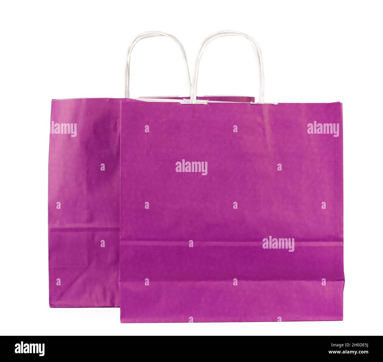 Colored shopping bags isolated on white background Stock Photo - Alamy