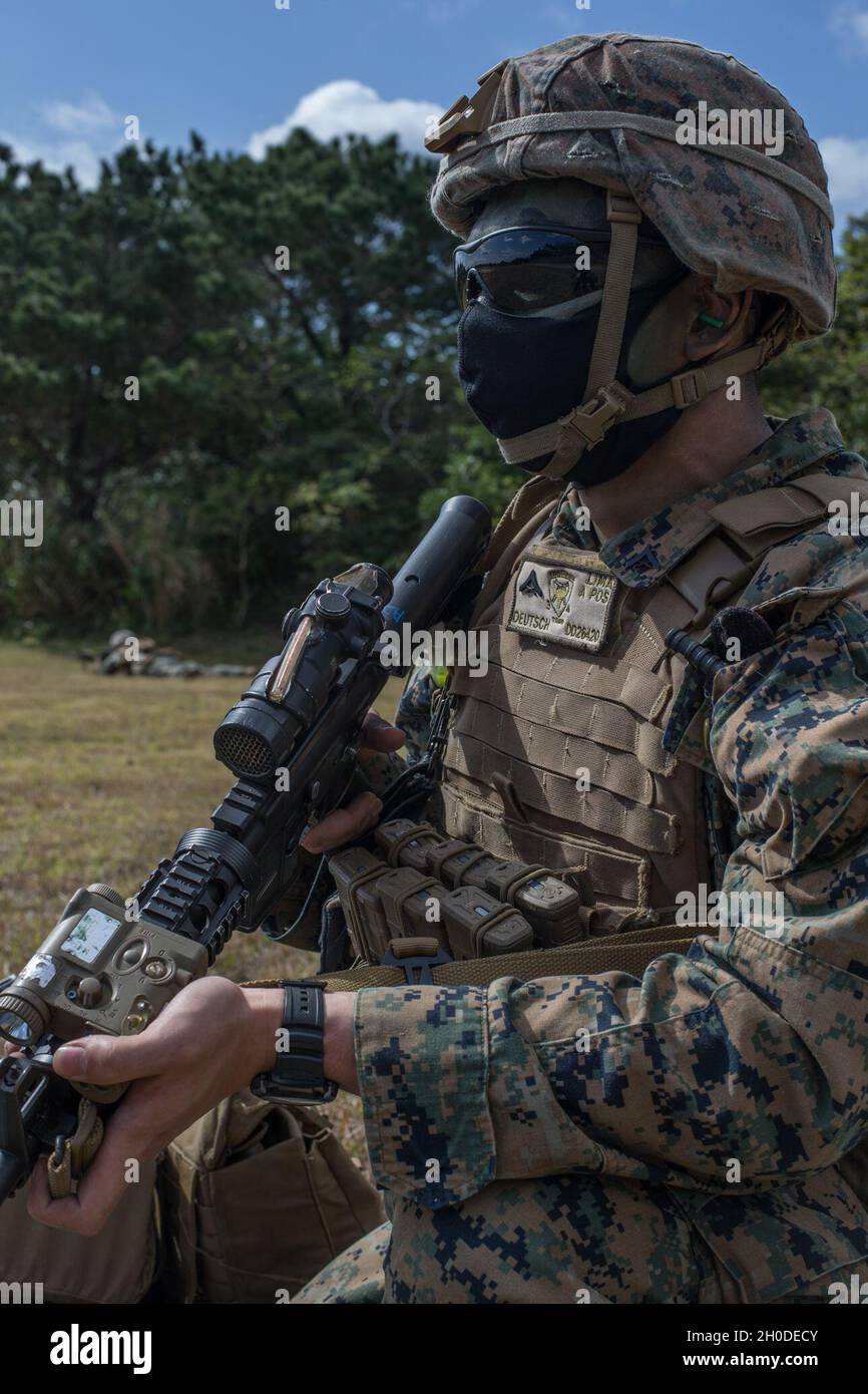 U.S. Marine Corps Lance Cpl. Dustin J. Deutsch, a rifleman with ...