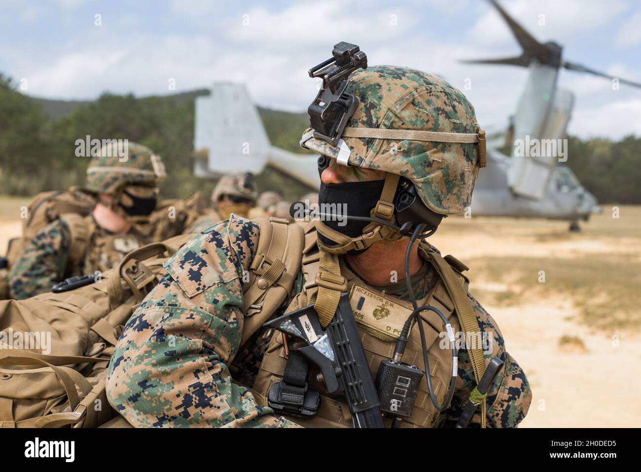 U.S. Marine Corps 1st Lt. Brian W. Nickerson, a platoon commander with ...