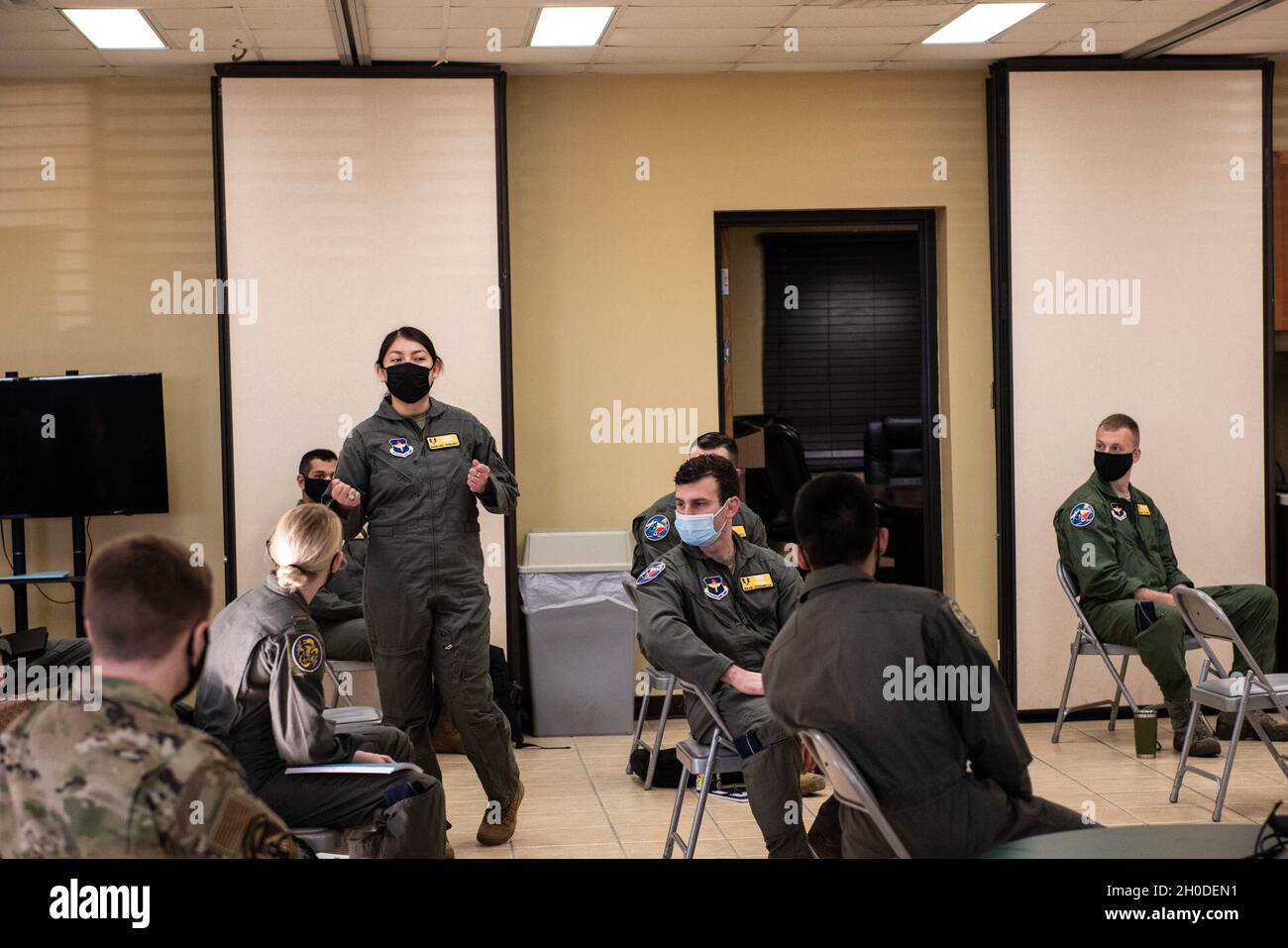 Student pilots introduce themselves to their classmates to bring them ...