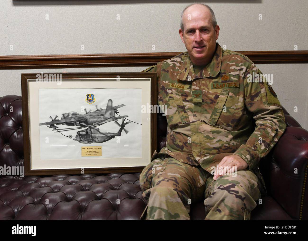 Col. Michael Allison, 56th Maintenance Group commander, showcases a ...
