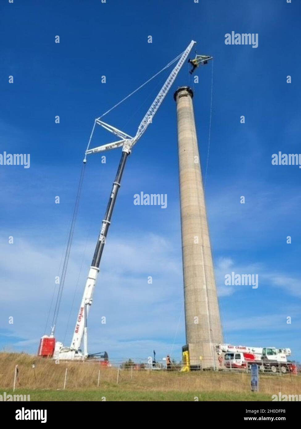 The MANTIS Demolition System being placed on top of the stack at ...
