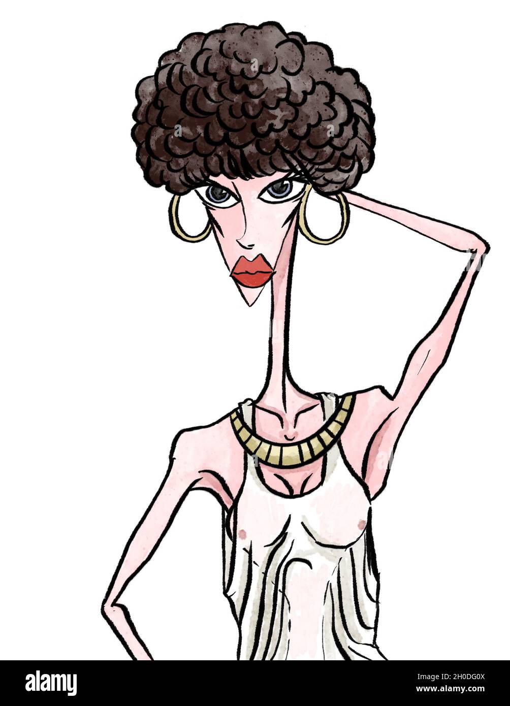 60s fashion illustration hi-res stock photography and images - Alamy