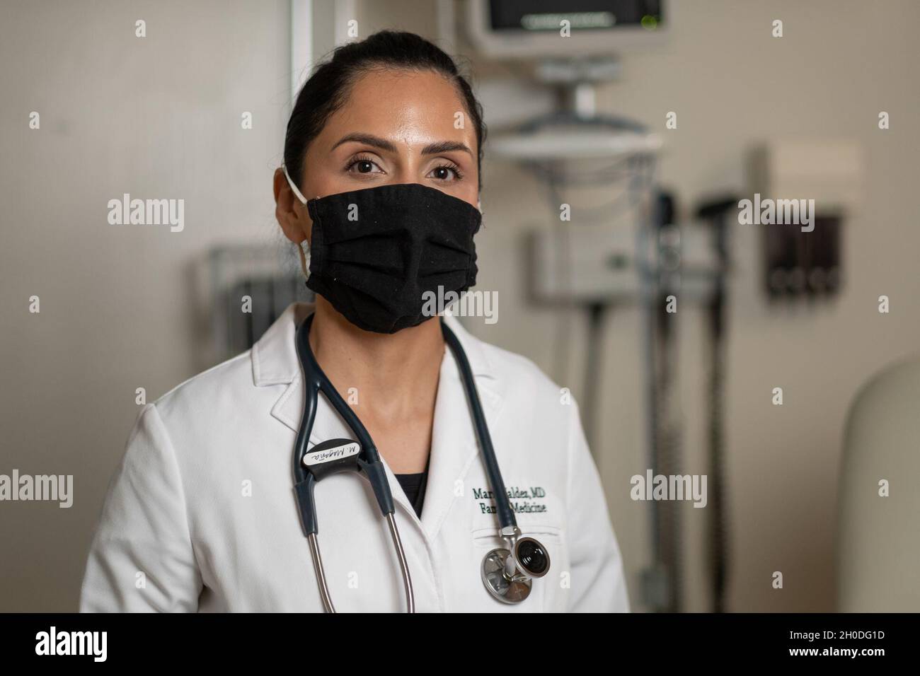 Maj. Maria Valdez, a Family Medicine Physician assigned to Headquarters ...