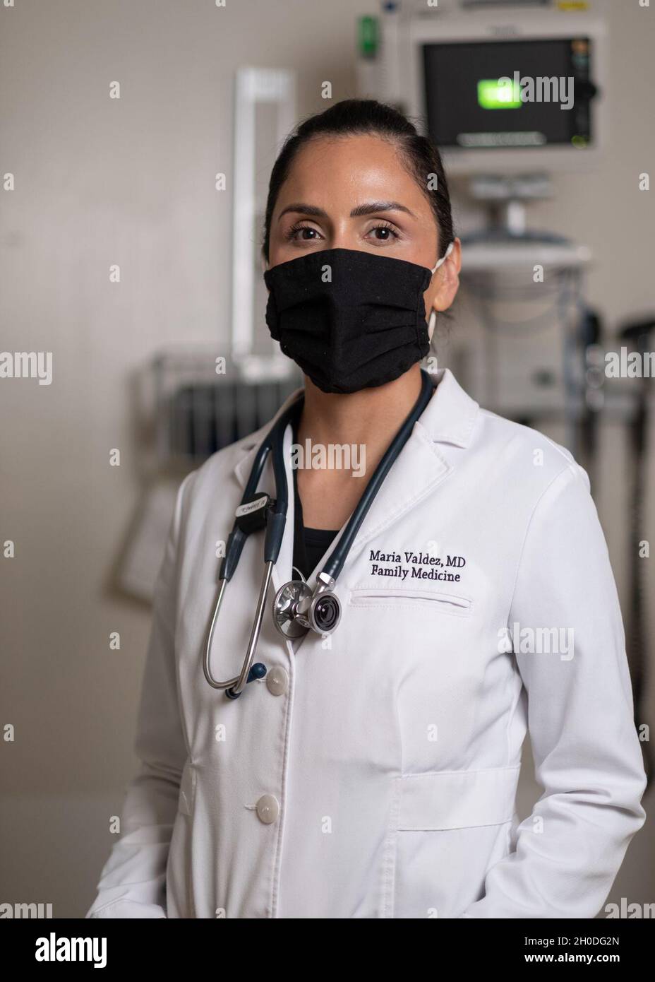 Maj. Maria Valdez, a Family Medicine Physician assigned to Headquarters ...