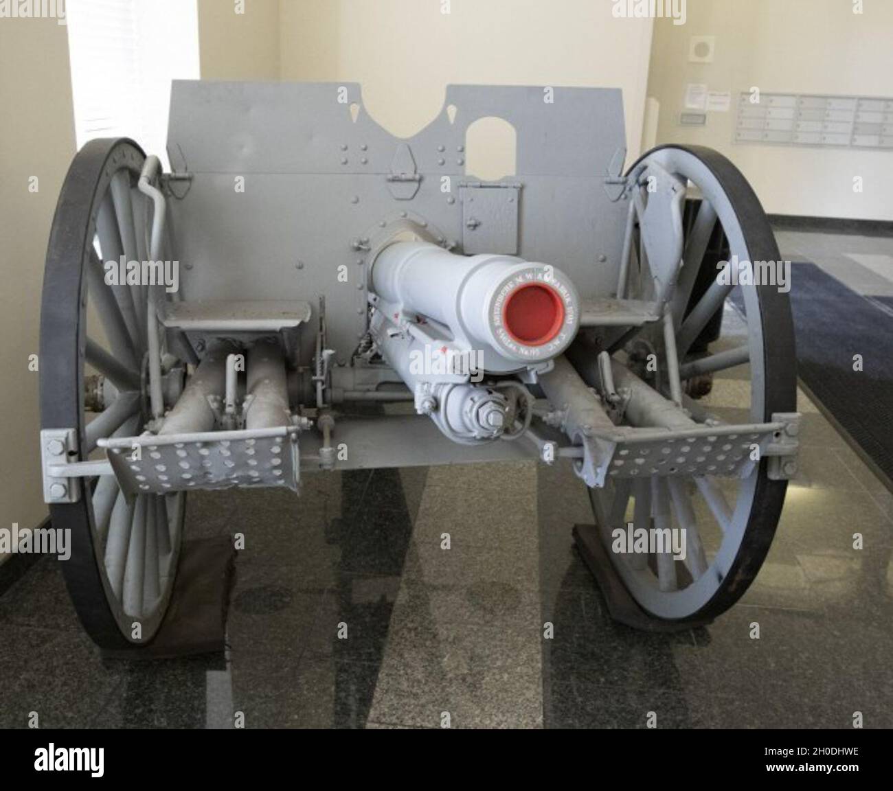 This 1902 field gun's carriage was produced at Rock Island Arsenal, Ill ...
