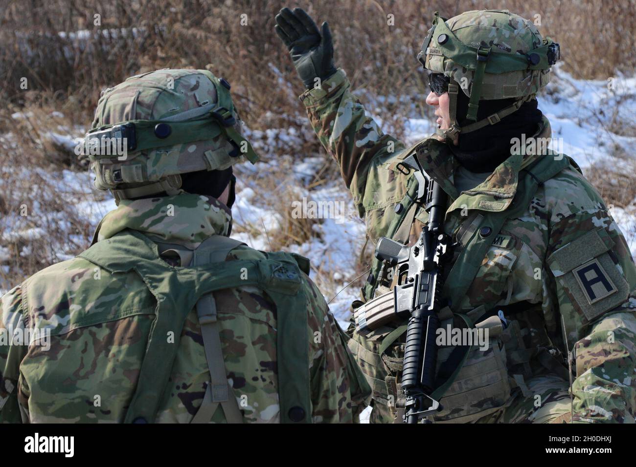 Observer, coach/trainers assigned to 2nd Battalion, 289th Infantry ...