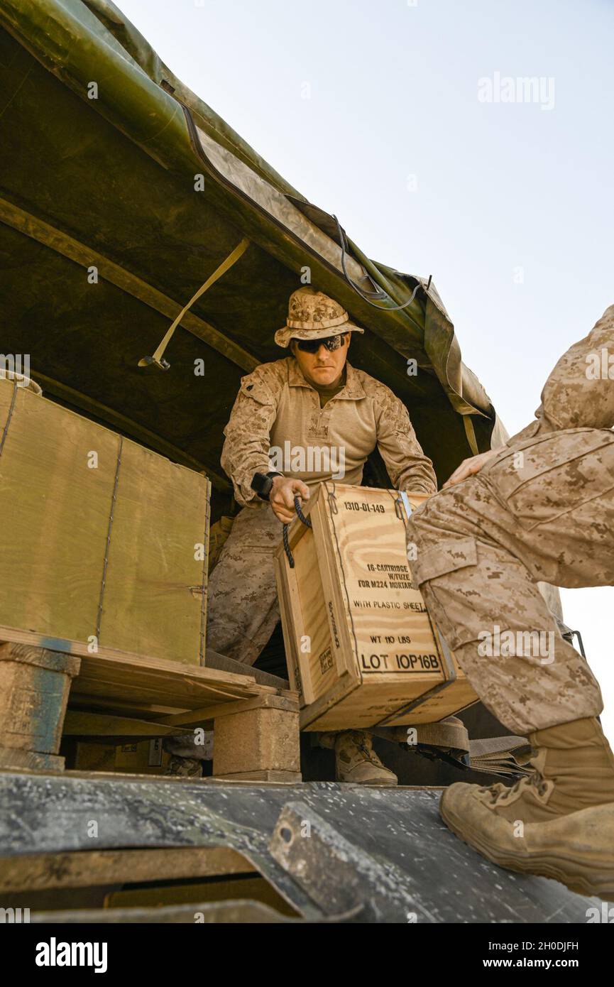 U.S. Marine Corps Sgt. Cody Burkhardt, a combat engineer with Combat ...