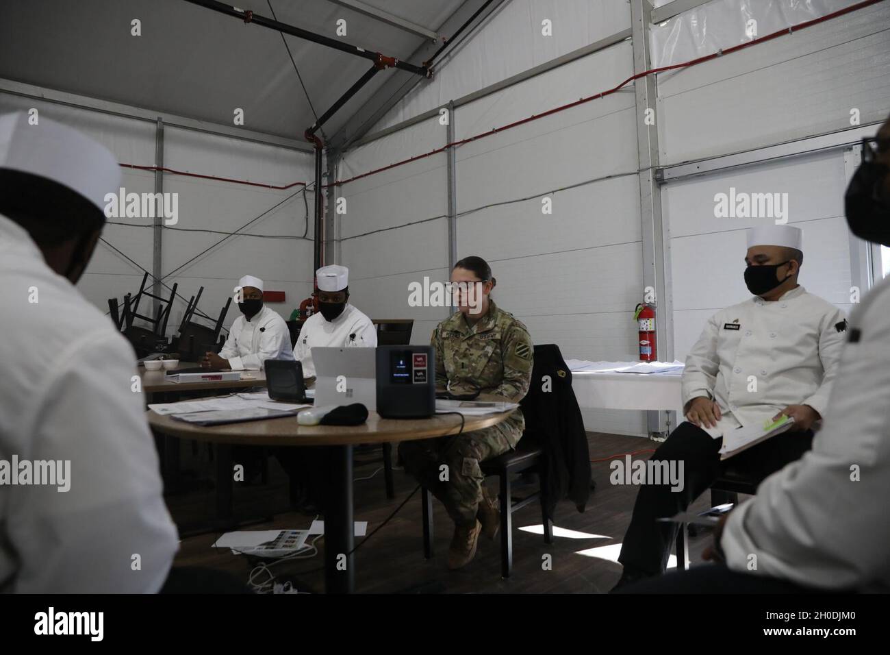 1st Lt. Bailey Pollack, food service officer, with 287th Field Feeding ...