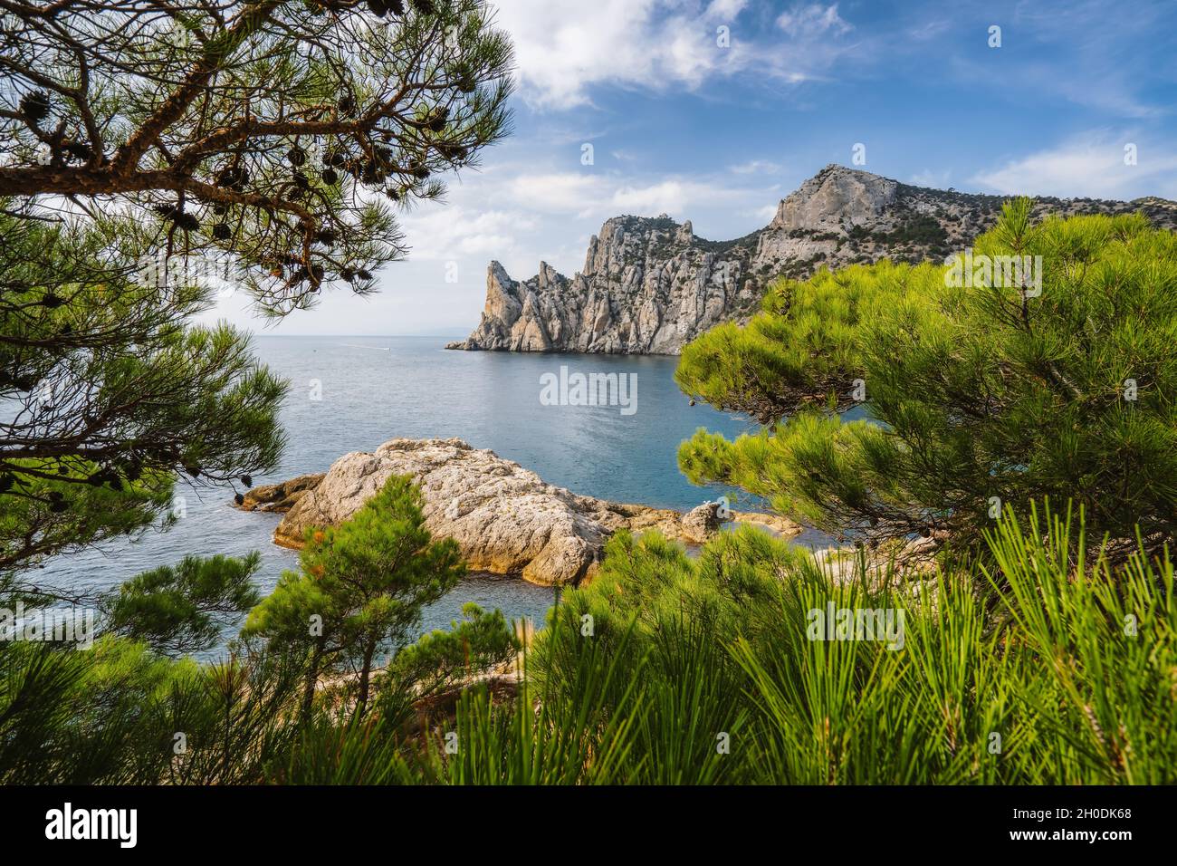 Novyi Svit, Crimea, the view from Golitsyn Path. Beautiful views of the ...