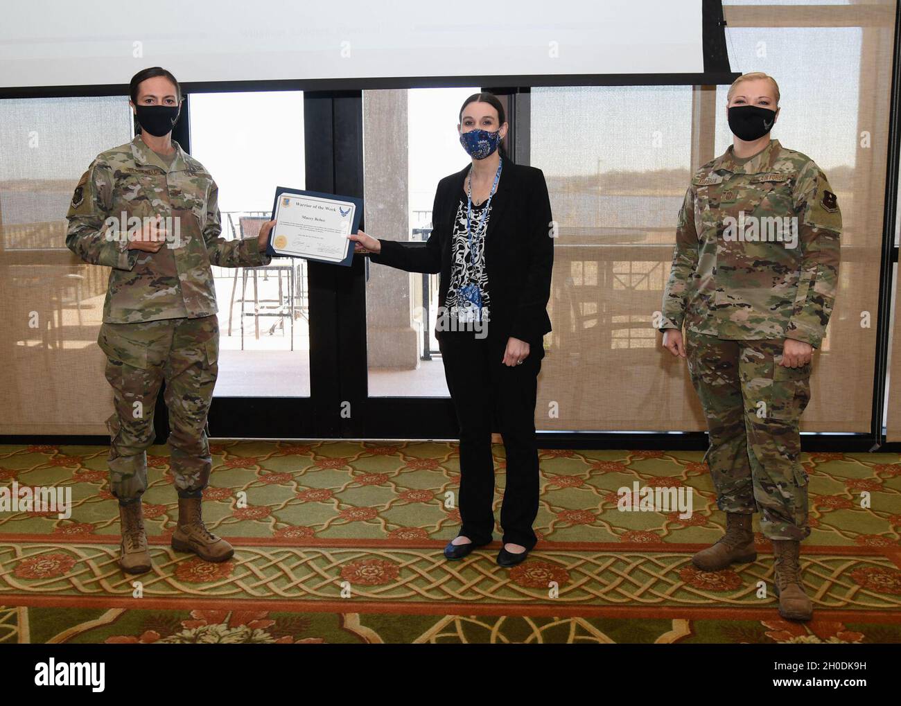 Let's give Macey Behee from the 81st Contracting Squadron a shout-out ...