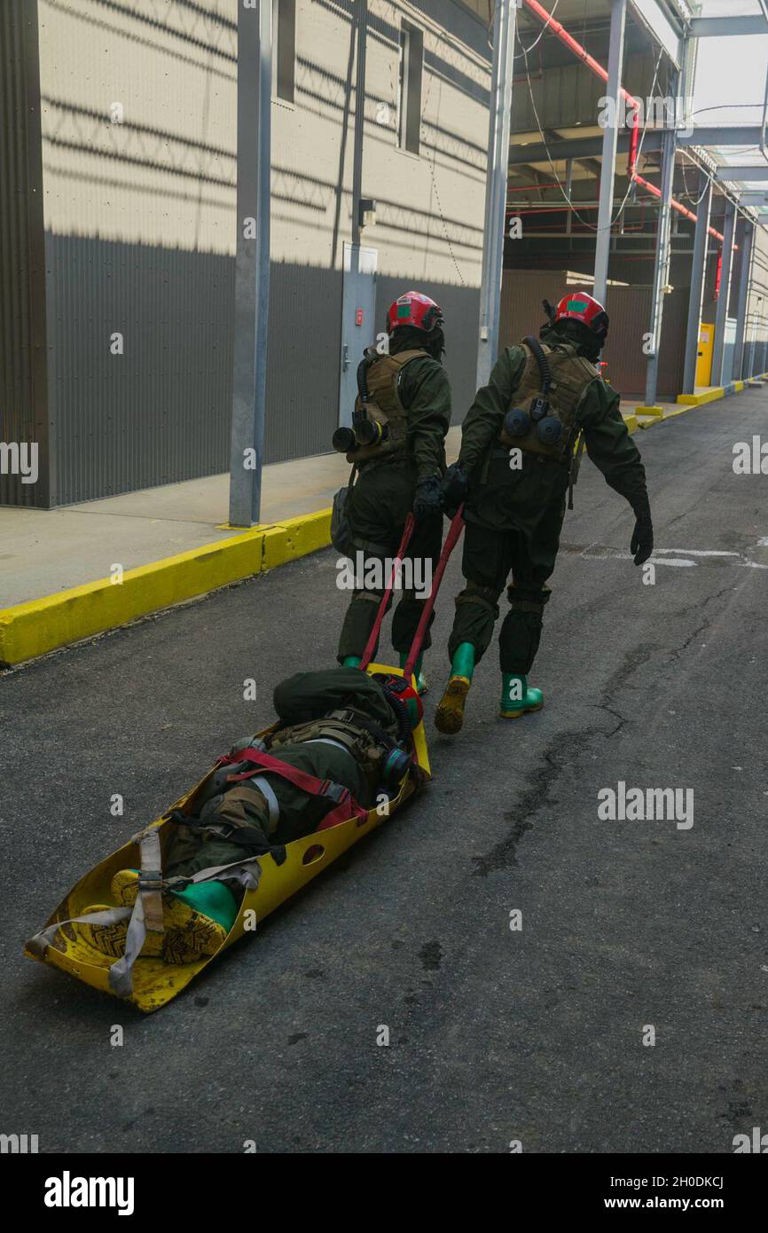 U.S. Marines and Sailors with Chemical Biological Incident Response ...