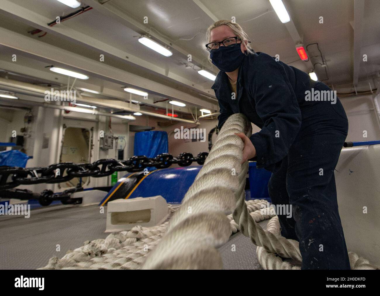 Boatswain's Mate Seaman Kelsie Taylor, from Longview, Texas, assigned ...