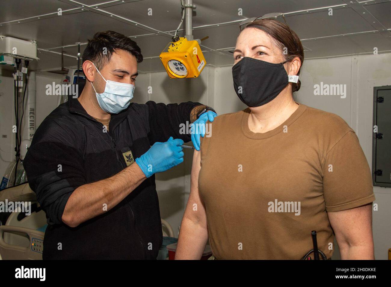 SAN DIEGO (Feb. 3, 2021) Capt. Kelly Fletcher, commanding officer of ...