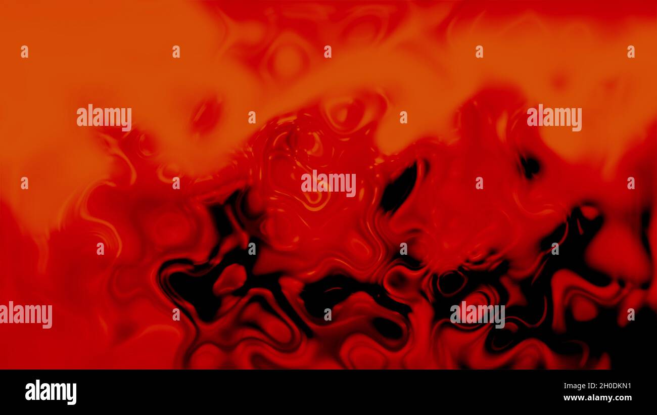 Bright blurry 3d render spots with waving textures. Ink splashes in ...