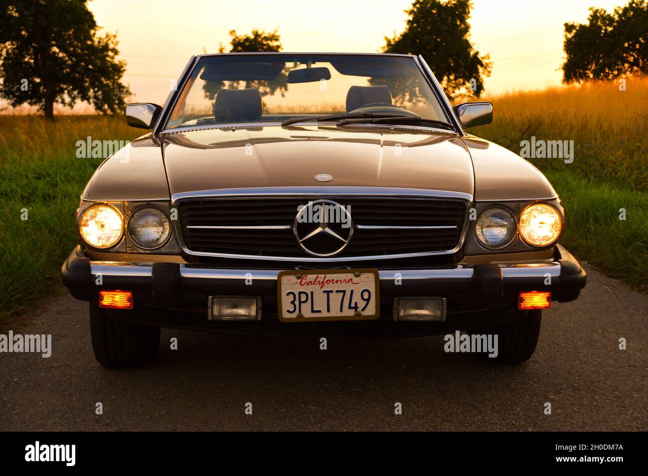 Mercedes Benz R107 380 SL Germany Veterans cars soft tops Stock Photo ...