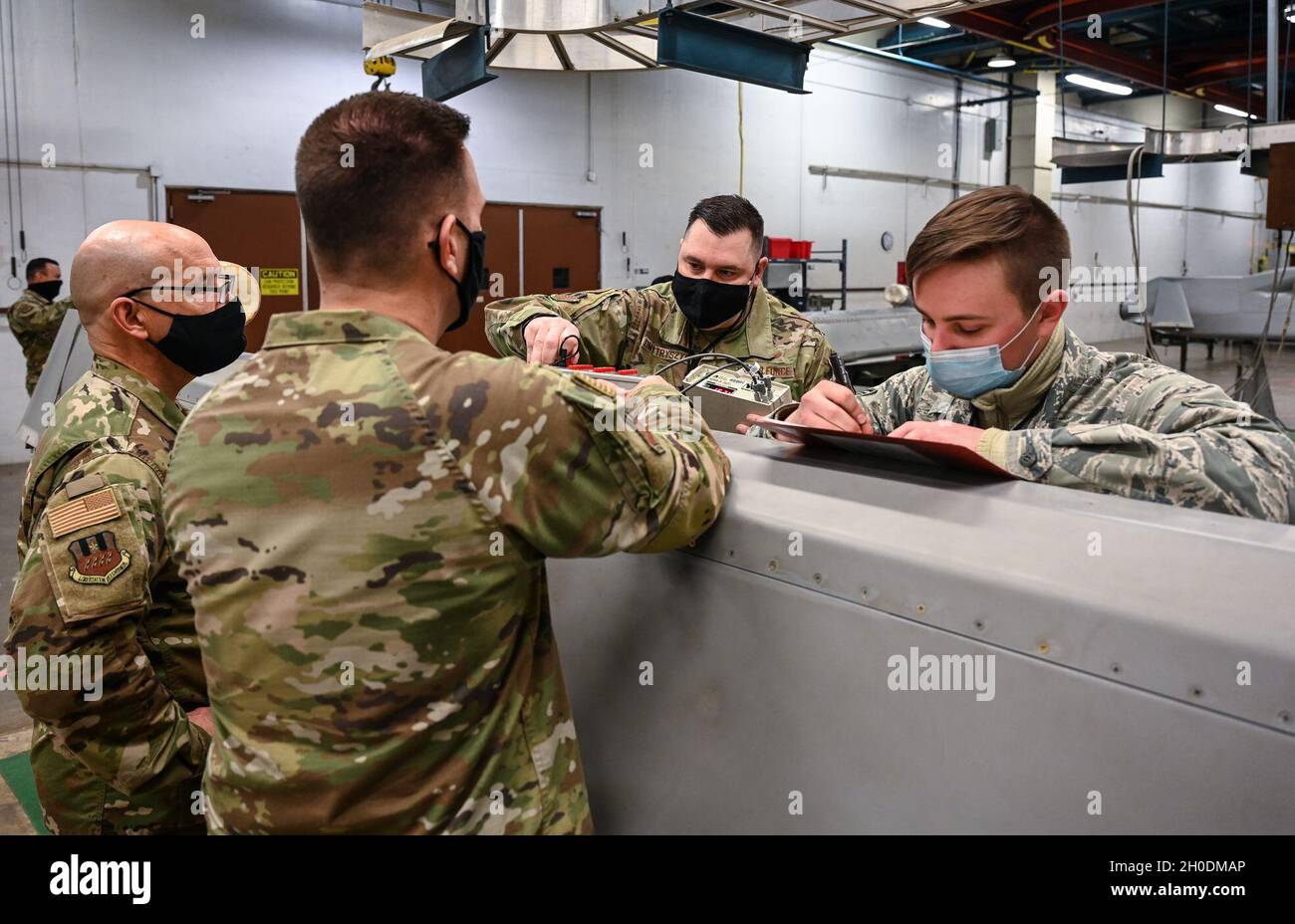 Leadership with the 2nd Bomb Wing receive guidance from an Airman for ...