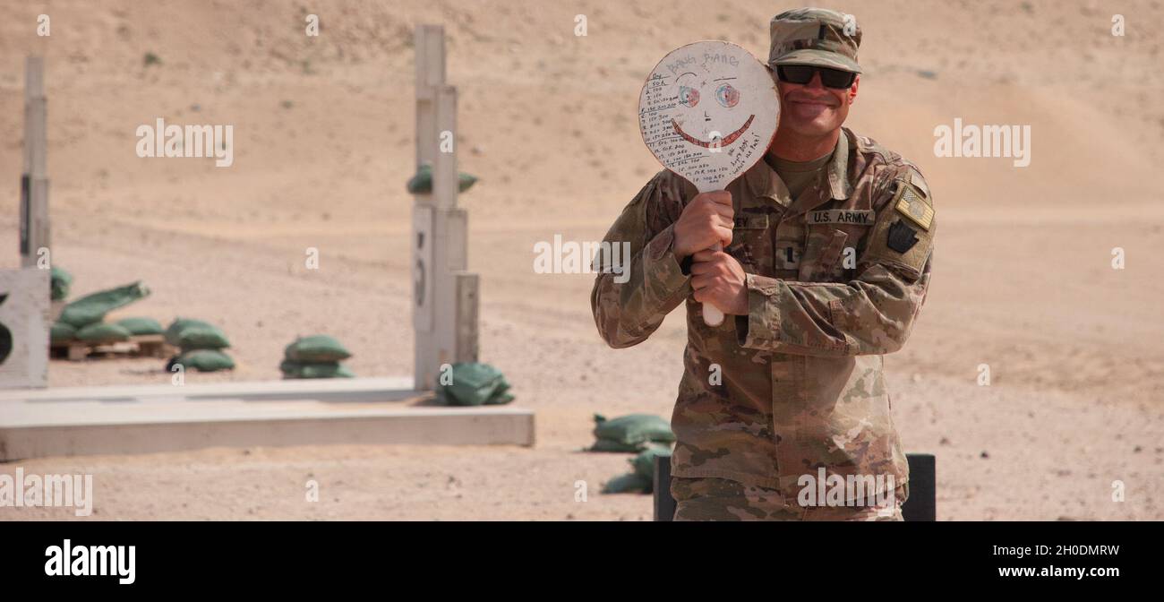 U.S. Soldiers with the 28th Expeditionary Combat Aviation Brigade fire ...