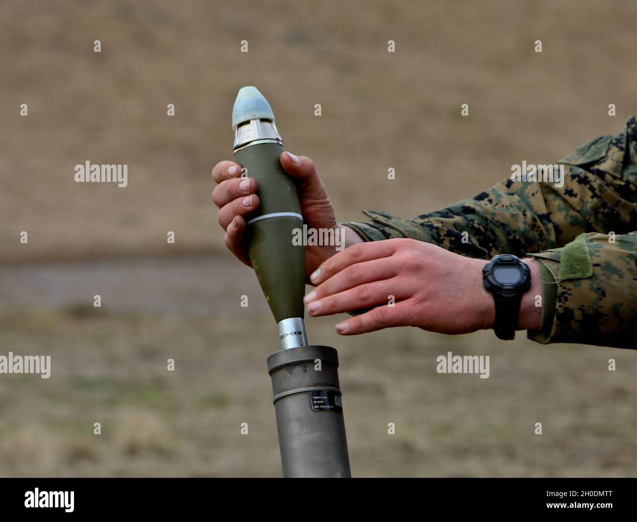 A U.S. Marine with Delta Company, Infantry Training Battalion (ITB ...