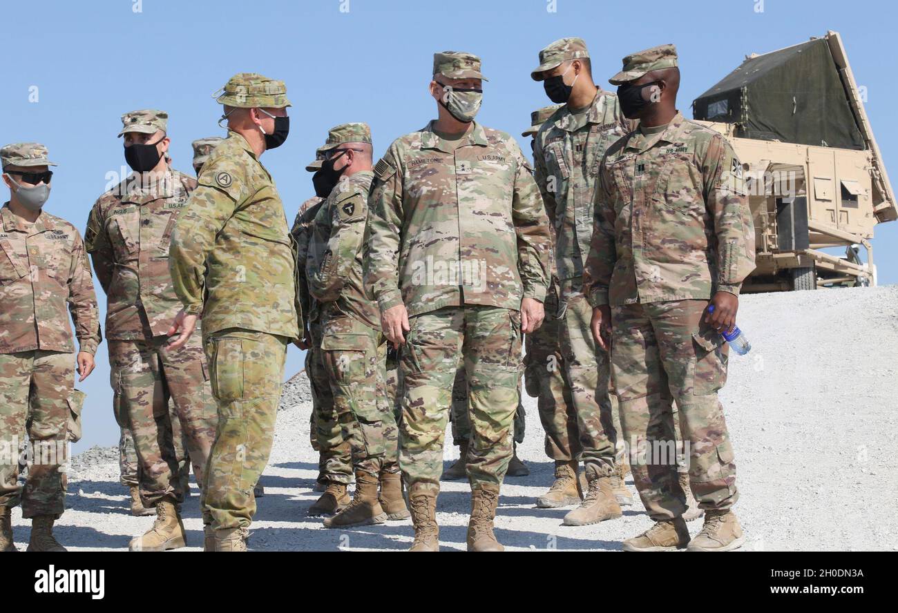 Maj. Gen. Patrick Hamilton, commanding general of Task Force Spartan ...