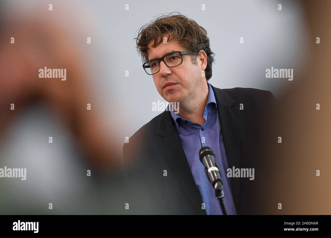 Berlin, Germany. 12th Oct, 2021. Michael Kellner, federal executive ...