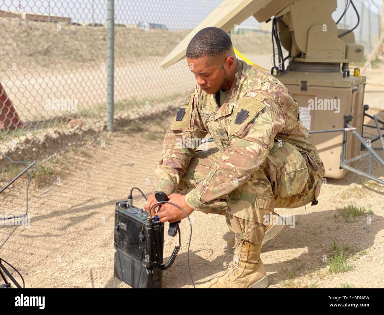 Spc. John Pack, deployed with the 1st Battalion, 137th Aviation ...