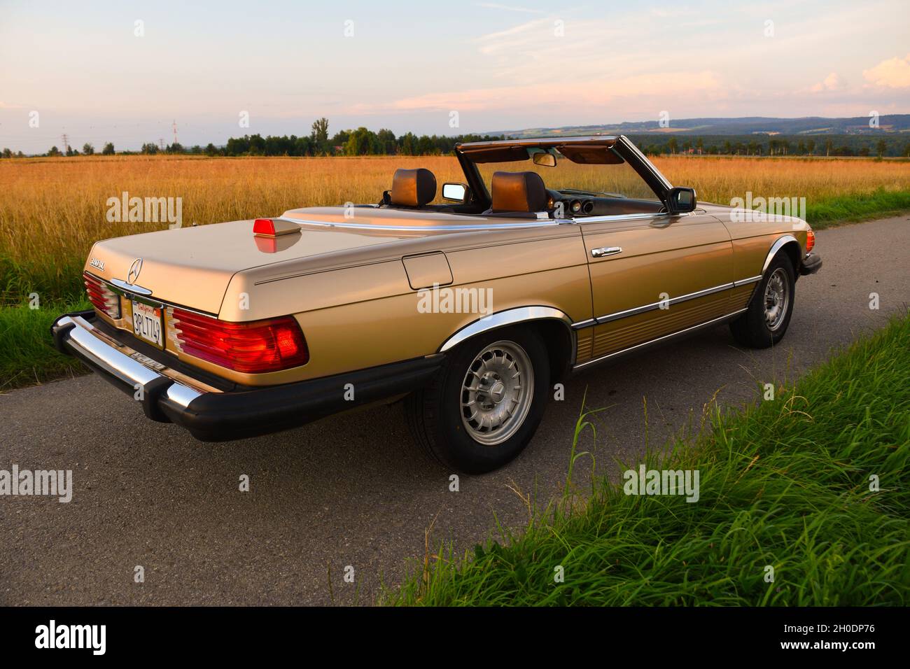 Mercedes Benz R107 380 SL Germany Veterans roadster Stock Photo - Alamy