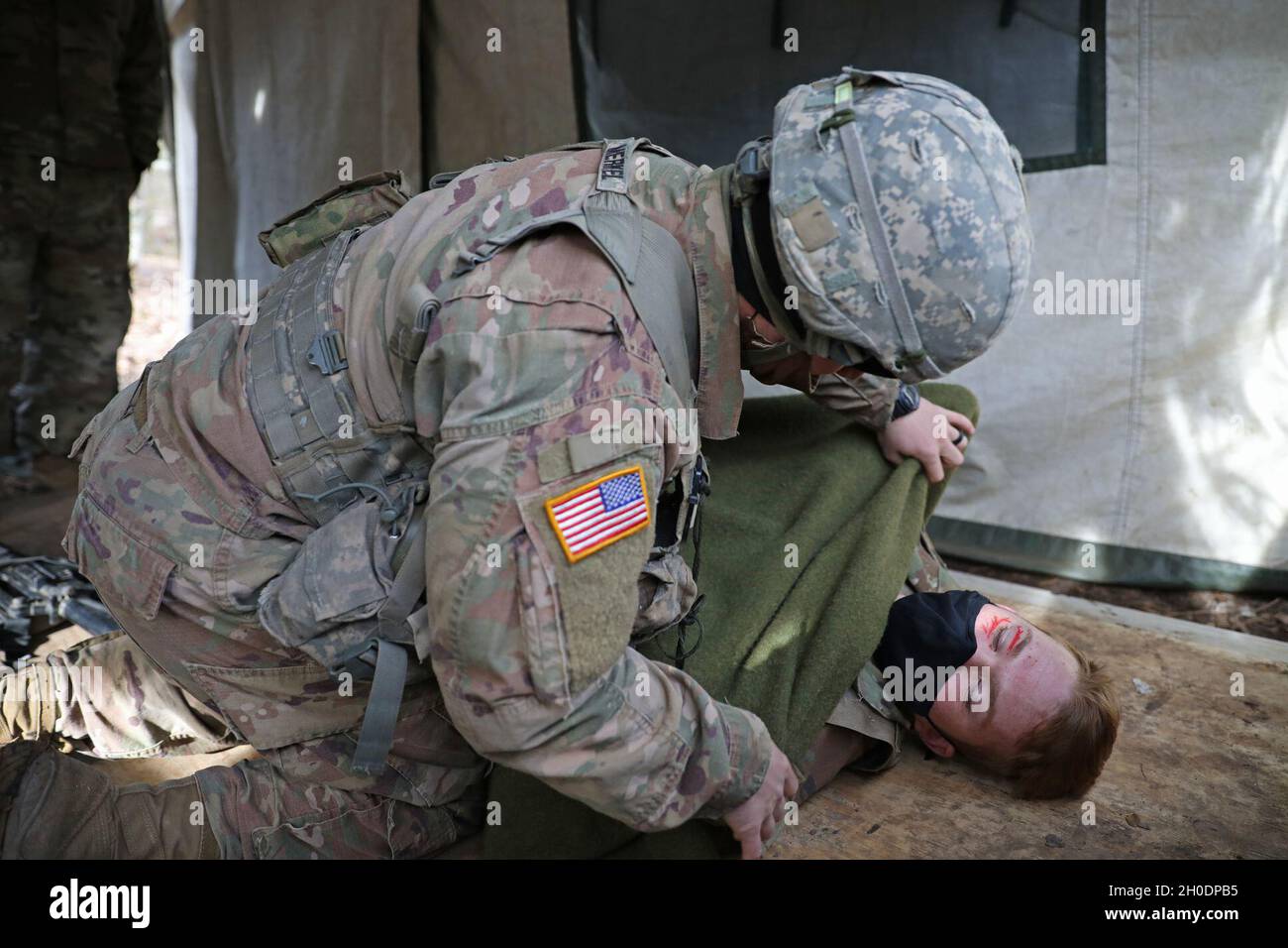 Capt. Alastair Merkel, an infantry officer assigned to 6th Ranger ...