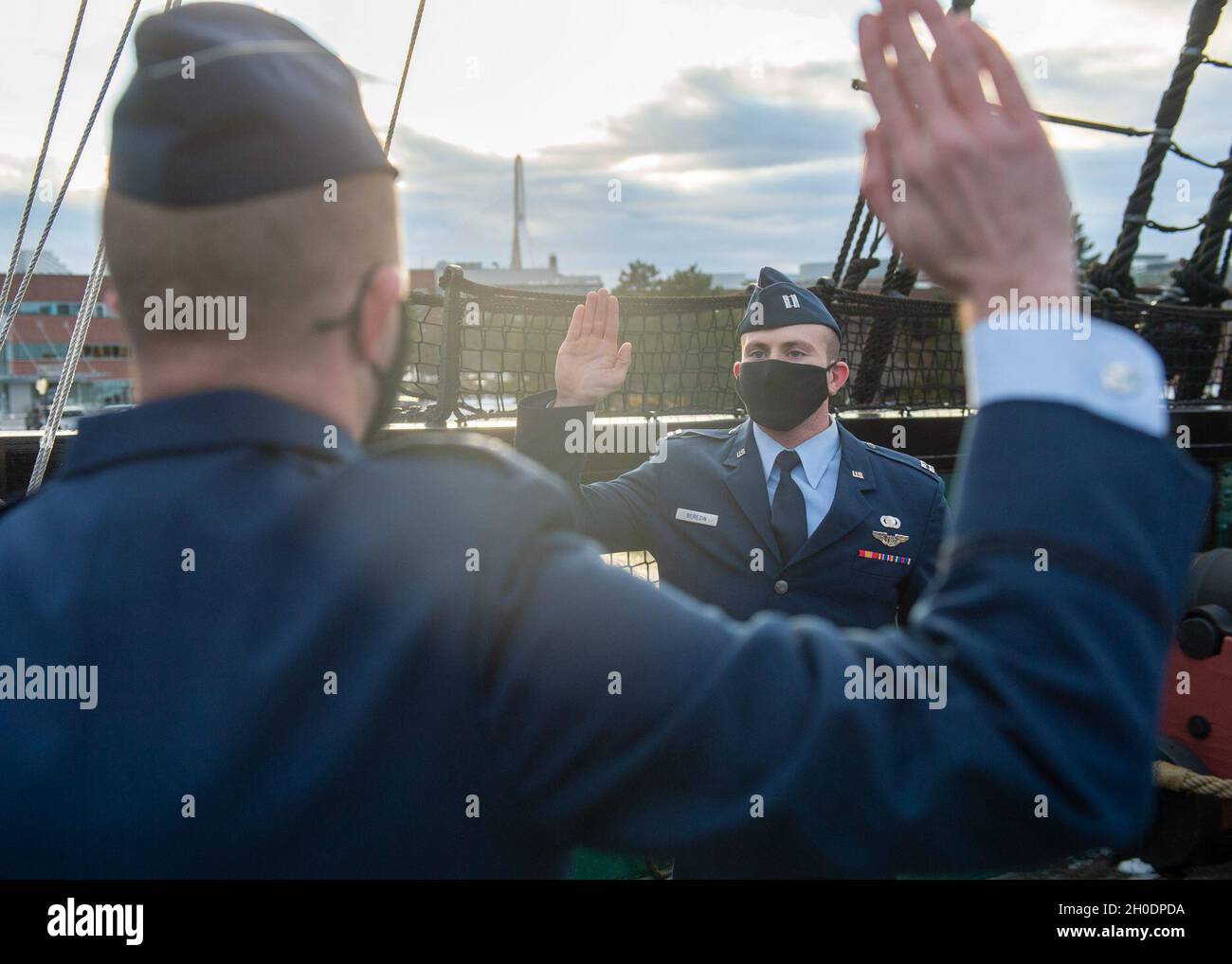 BOSTON (February 4, 2021) Capt. Benjamin Berezin is Commissioned into ...