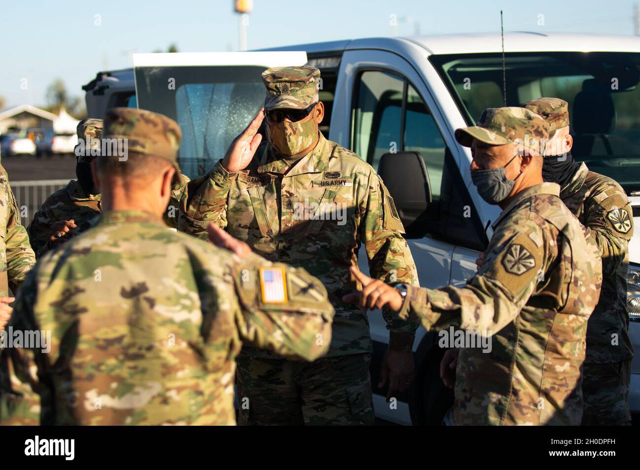 GLENDALE, Ariz. -- Command Sgt. Maj. John Sampa, Army National Guard ...