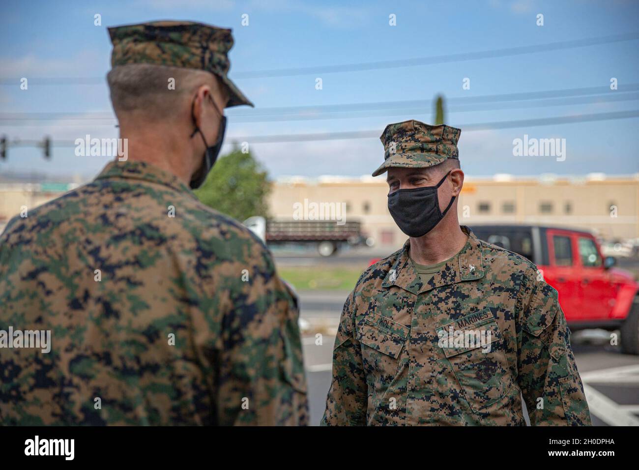 U.S. Marine Col. Jeffery Holt, the deputy commander of Marine Corps ...