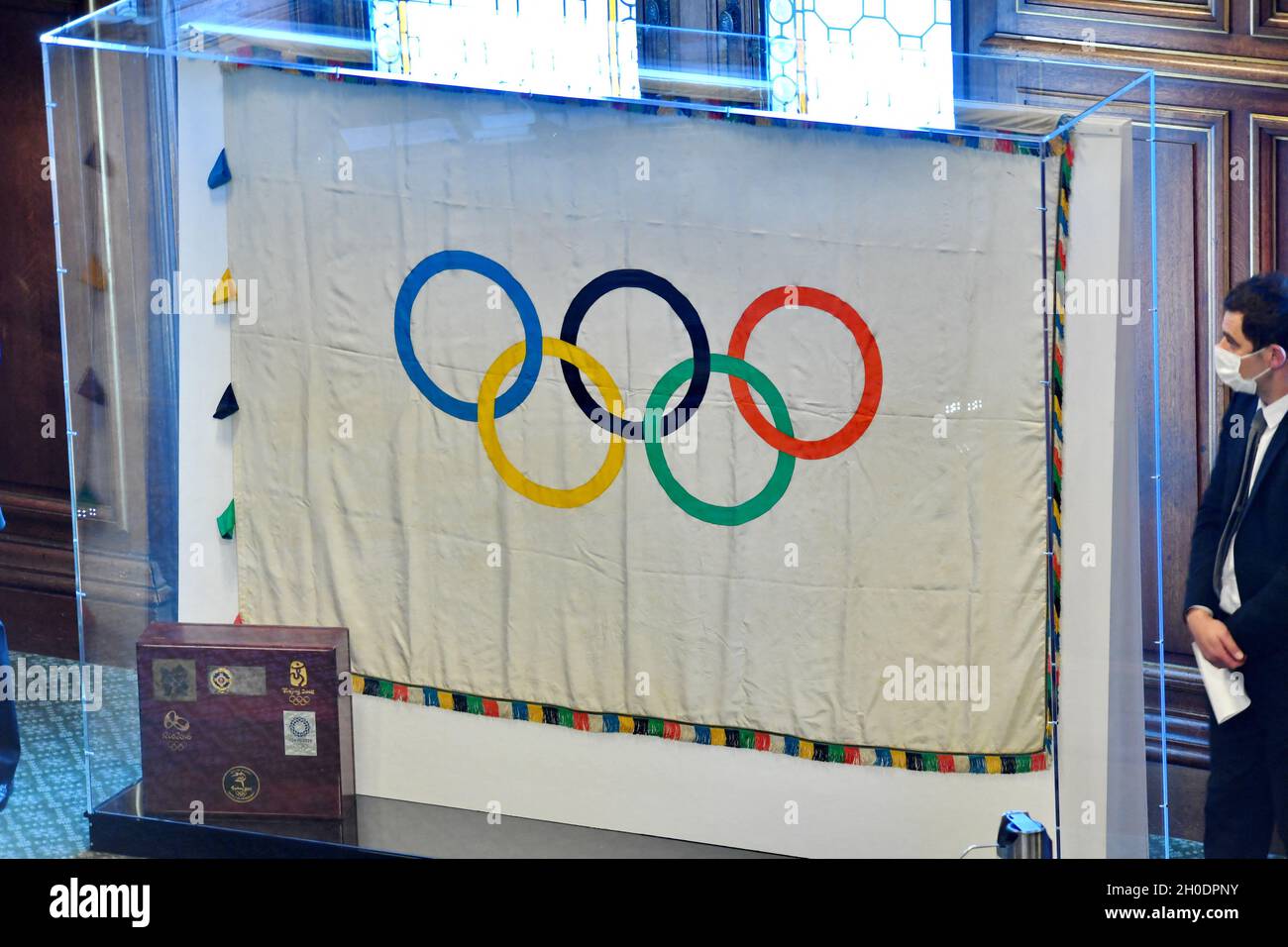 Paris, France, October 12, 2021. Meeting of Council of Paris on JO 2024 ...